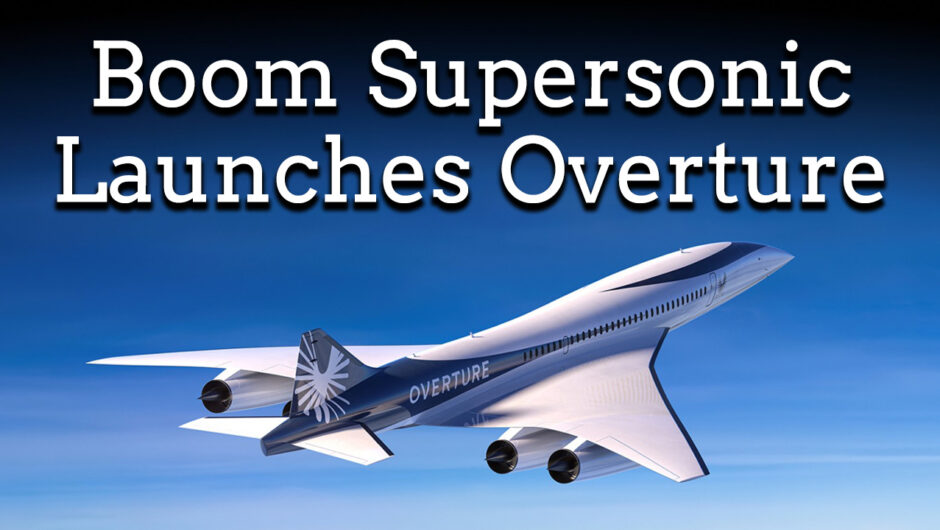 Boom Aviation Unveils its latest supersonic Overture plane.